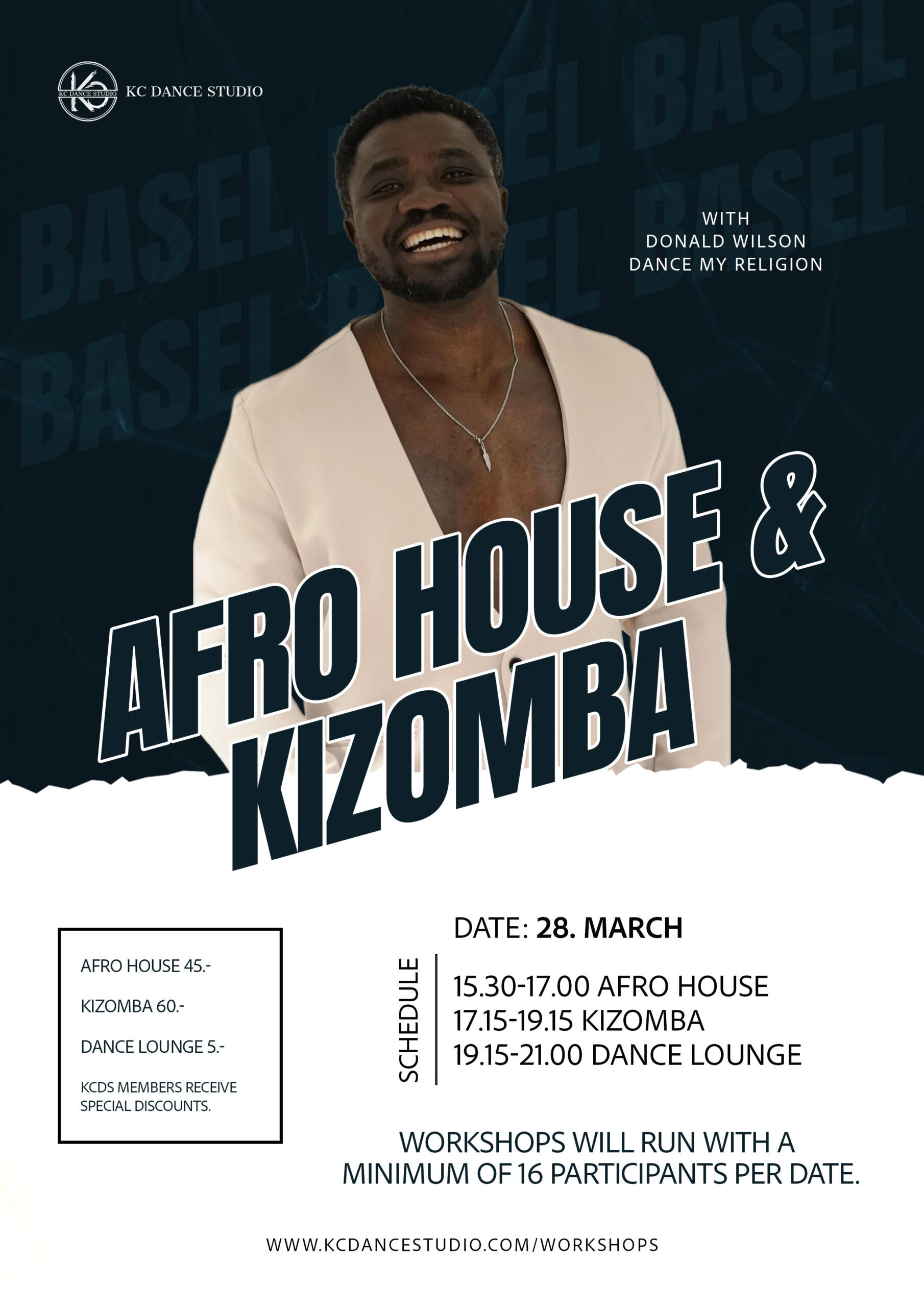 AfroHouse, Kizomba Workshops & Social with Donald Wilson - KC dance studio